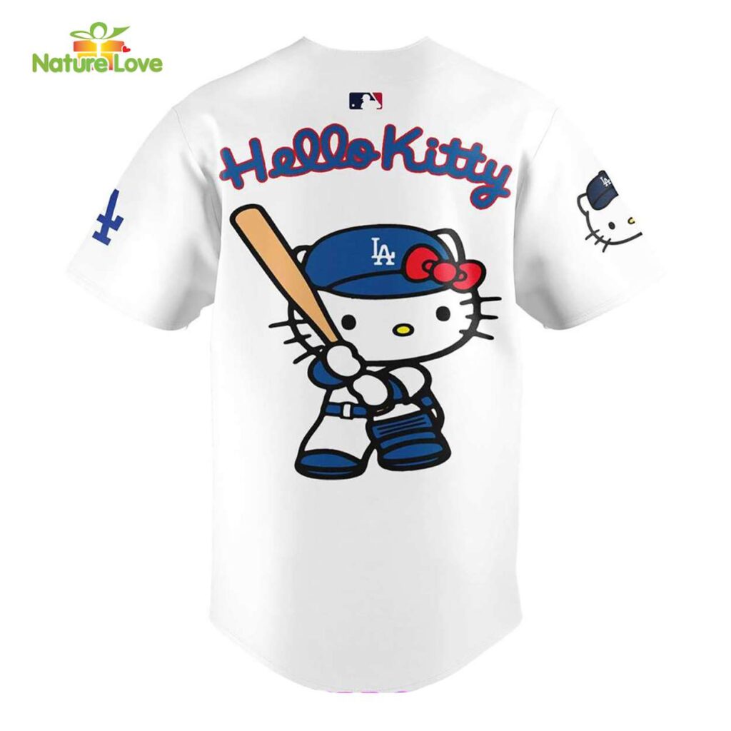 Los Angeles Dodgers Hello Kitty Playing Baseball Jersey - The best ...