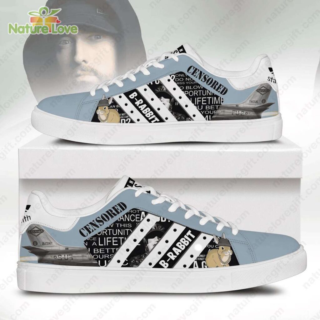 Eminem B-Rabbit Stan Smith White Shoes Eminem Merch - Unique Gifts For ...