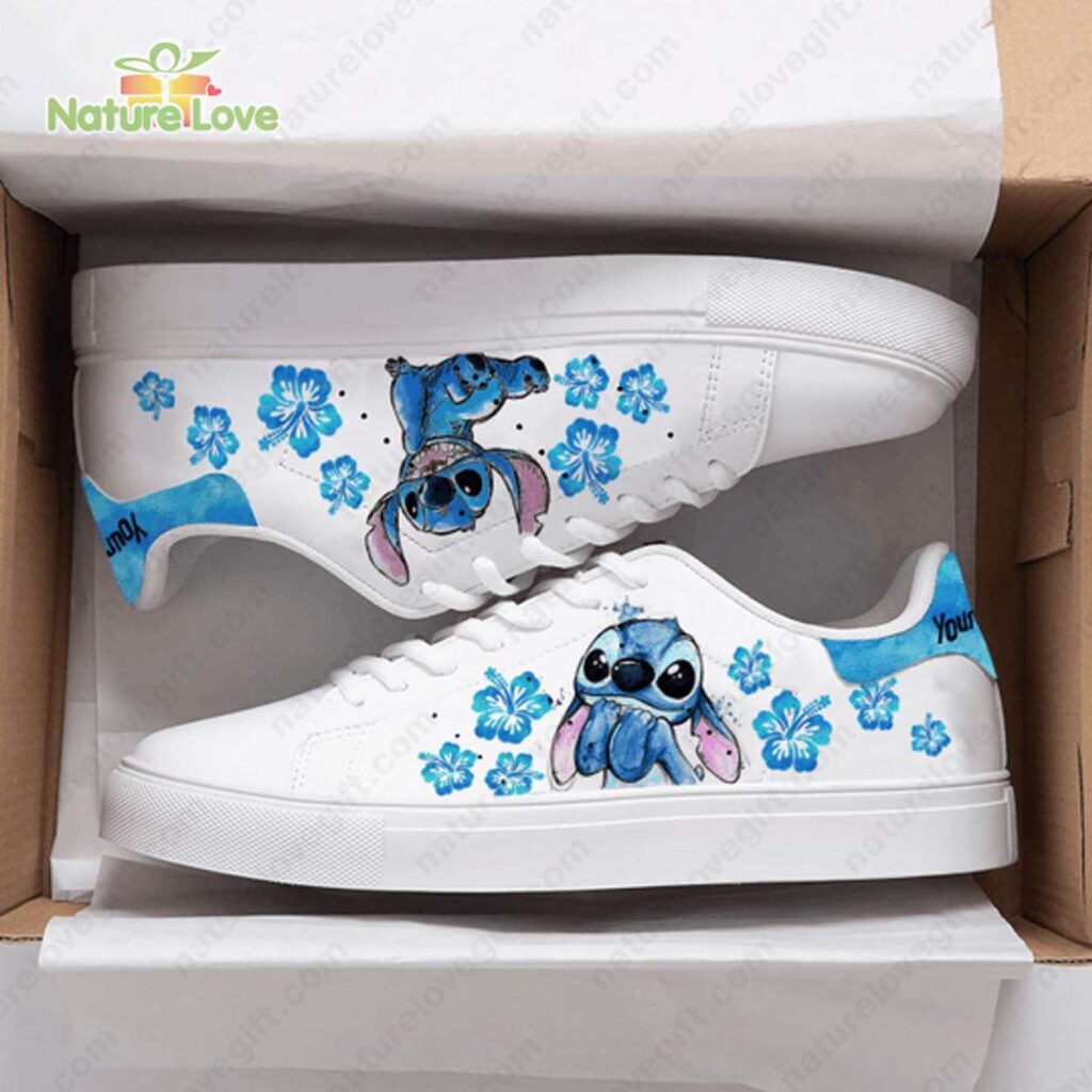 Stitch Disney Shoes Stitch Hibiscus Custom Stan Smith Shoes - Unique ...