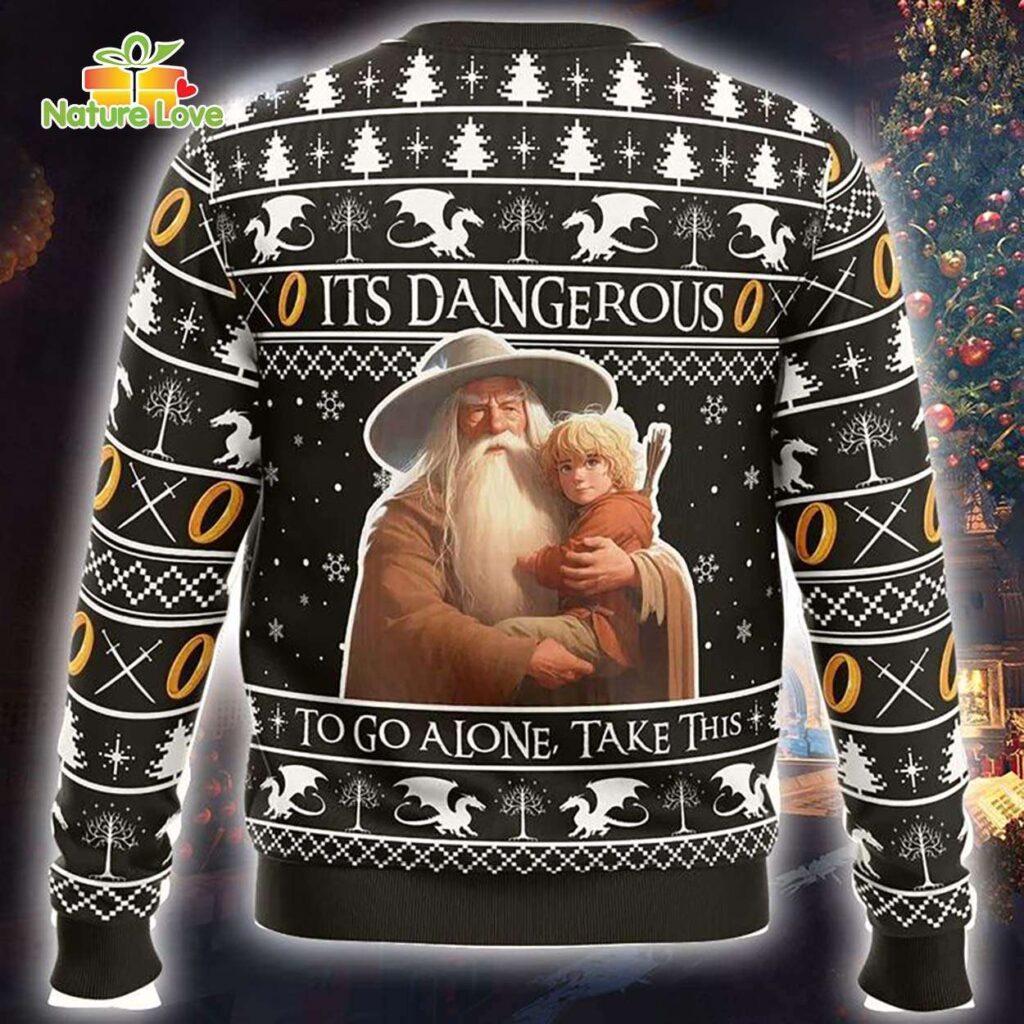 Its Dangerous To Go Alone Take This Lord Of The Rings Ugly Christmas ...