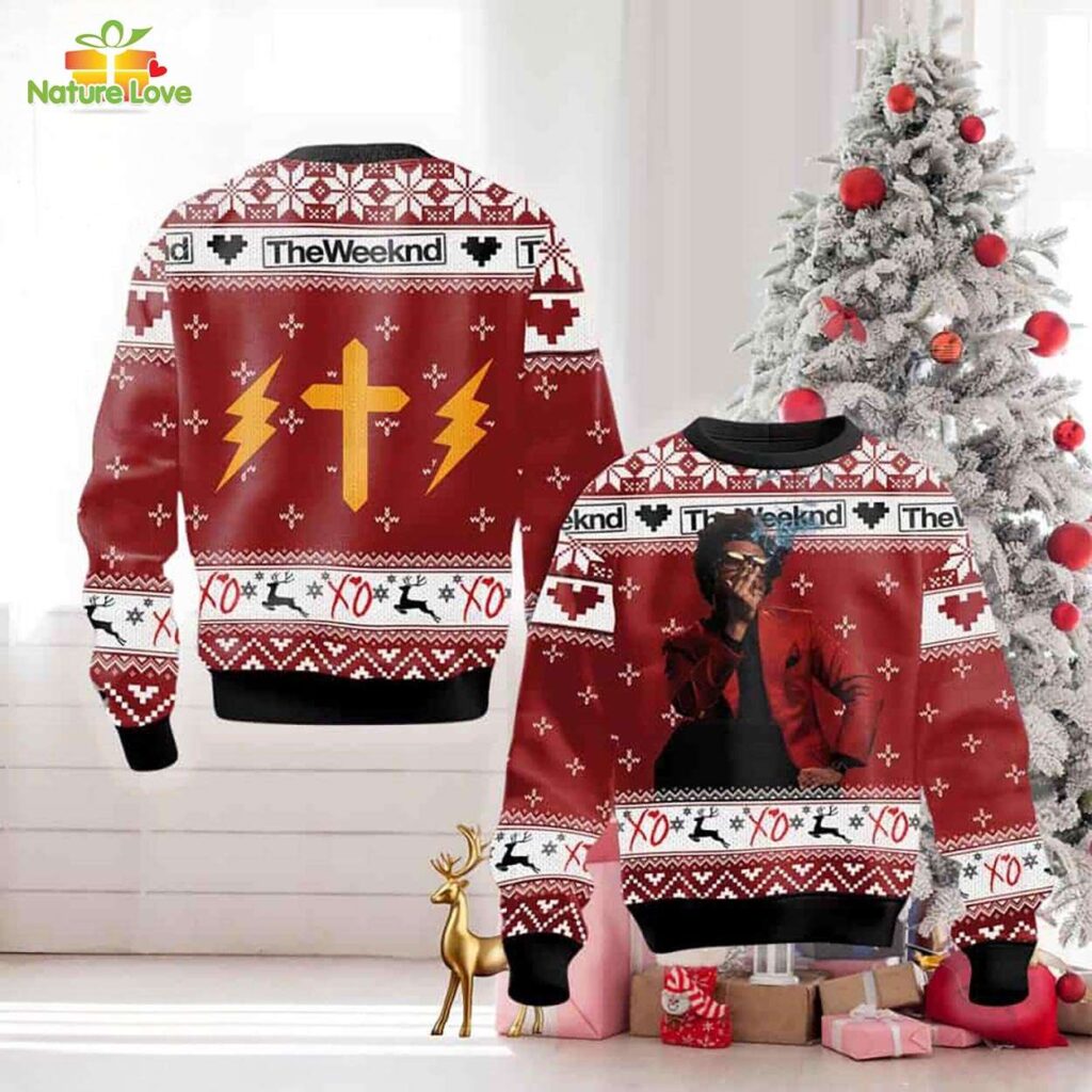 The Weeknd And XO Ugly Christmas Sweater Christmas Gifts For Family And ...