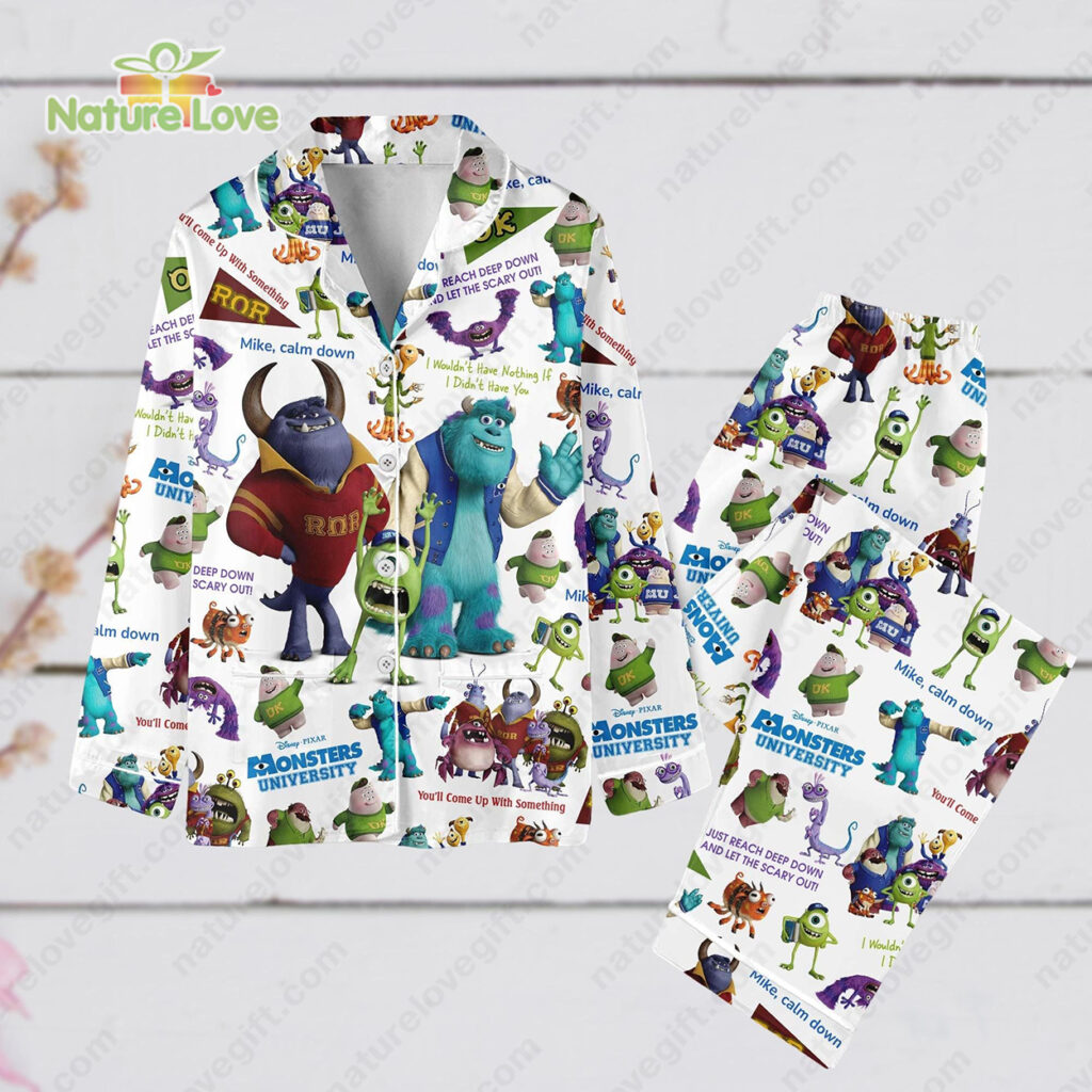 Monsters University Disney Pixar Movie Monsters Inc Pajama Set - Unique ...
