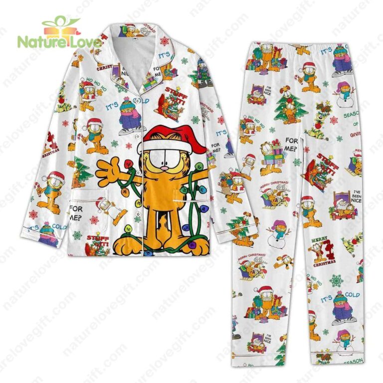 Garfield Christmas Special Santa Ho Ho Ho Garfield Pajamas - Unique ...