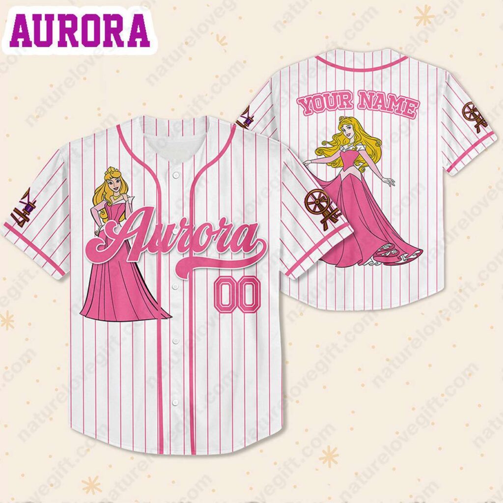 Ariel Disney Princess Custom Baseball Jersey With Name Number - Unique ...