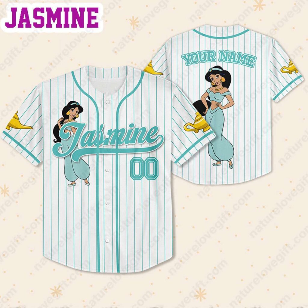 Ariel Disney Princess Custom Baseball Jersey With Name Number - Unique ...