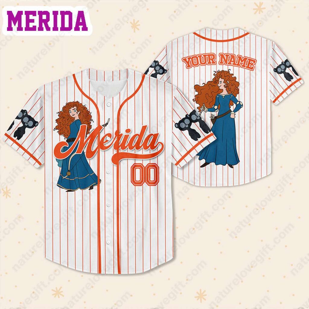Merida Disney Princess Customized Baseball Jerseys With Name Number ...