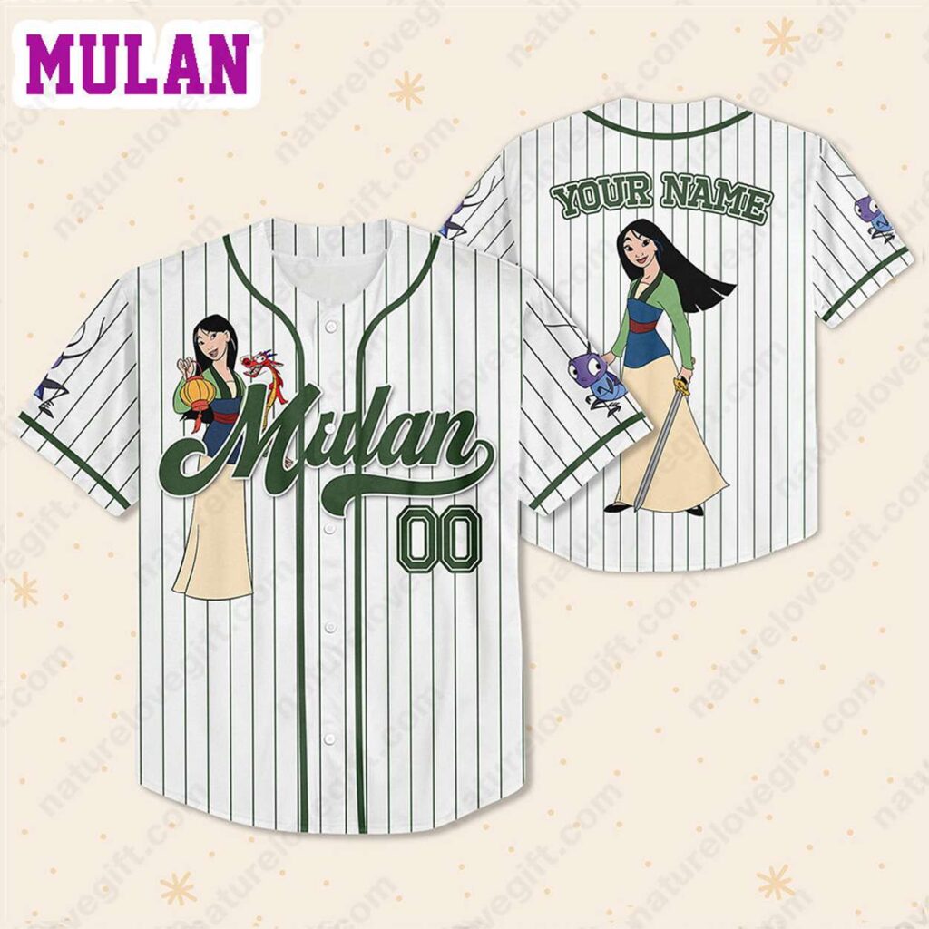 Ariel Disney Princess Custom Baseball Jersey With Name Number - Unique ...
