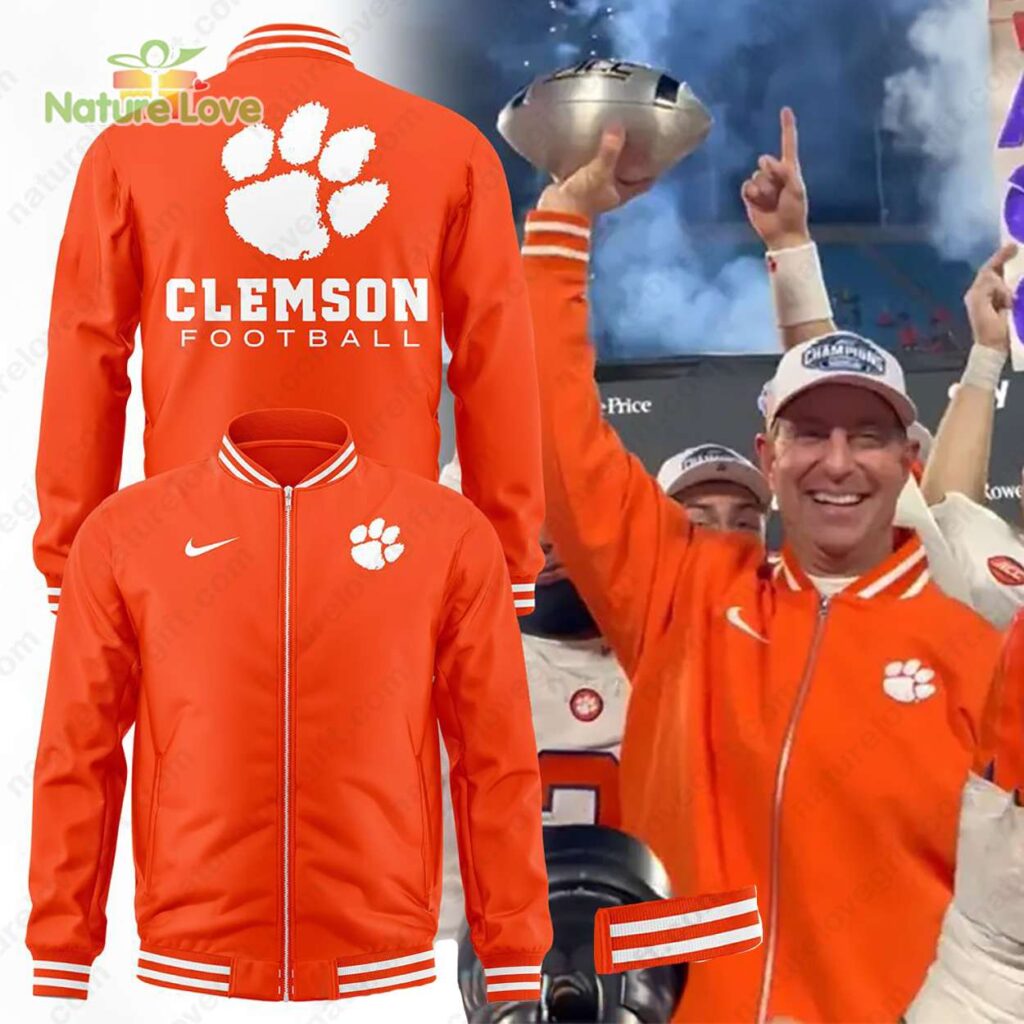 Clemson Tigers Dabo Swinney Coach Baseball Jacket - Unique Gifts For ...