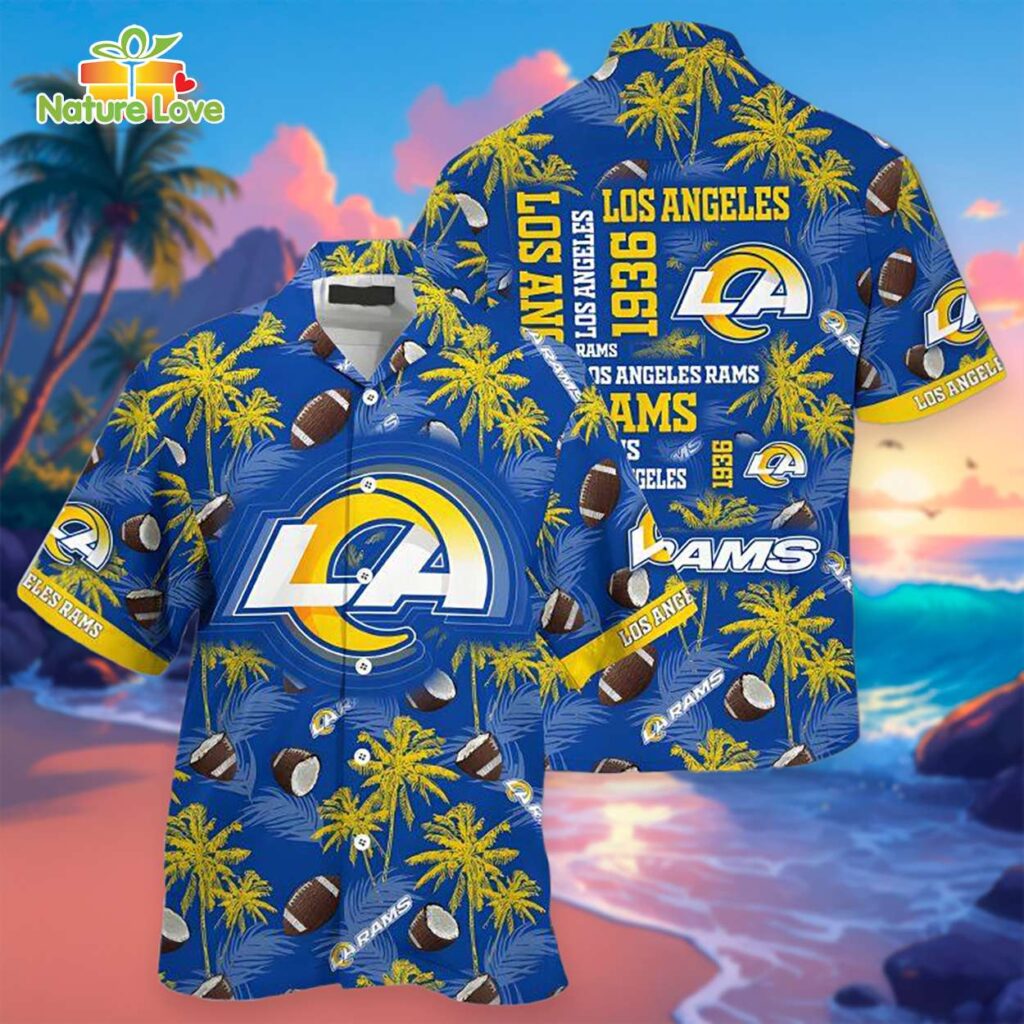 Los Angeles Rams Coconut Ball Tropical Hawaiian Shirt - Unique Gifts ...