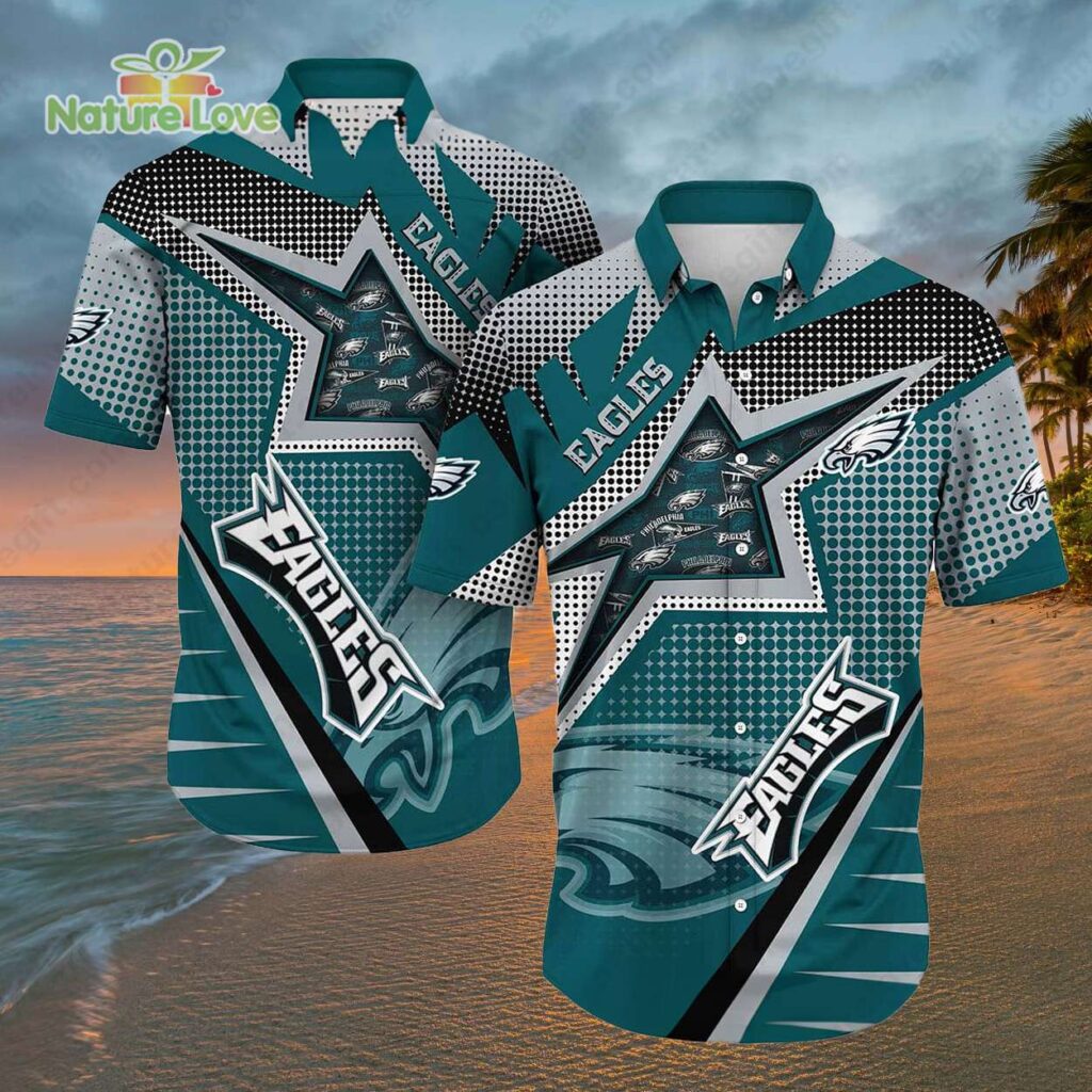 Philadelphia Eagles Special Star Hawaiian Shirt Eagles Aloha Shirt ...