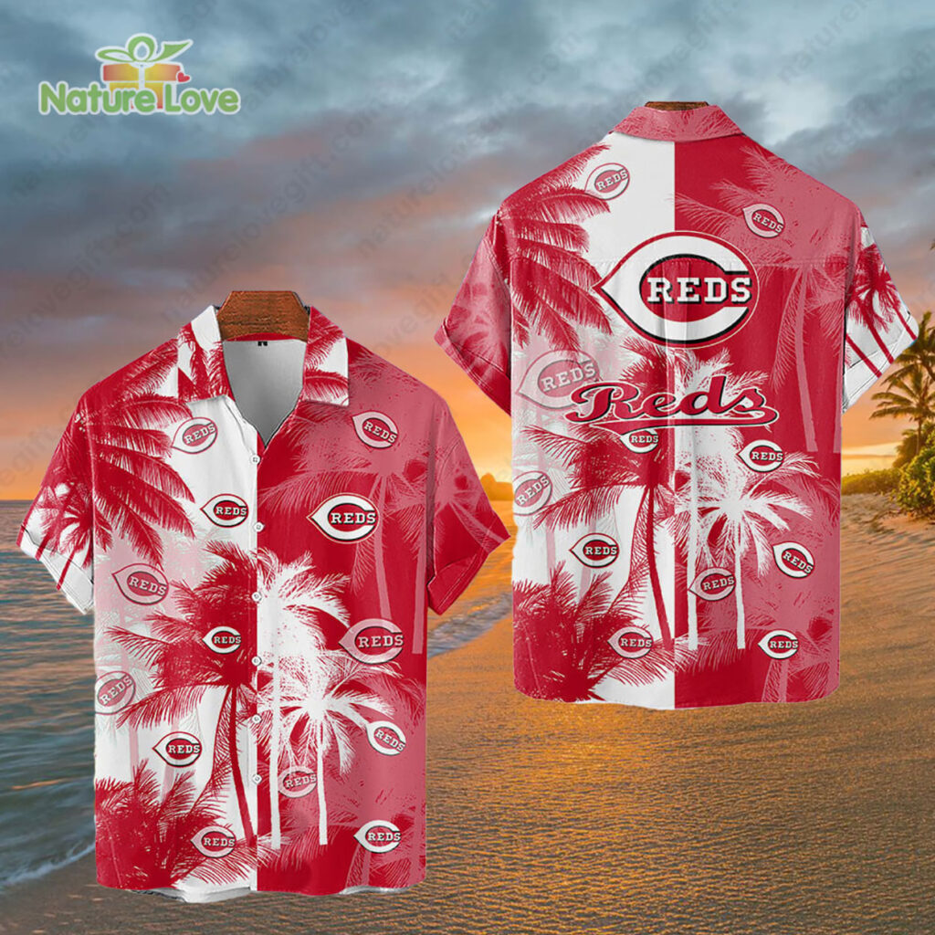 Cincinnati Reds Tropical Palm Trees MLB Hawaiian Shirt - Unique Gifts ...