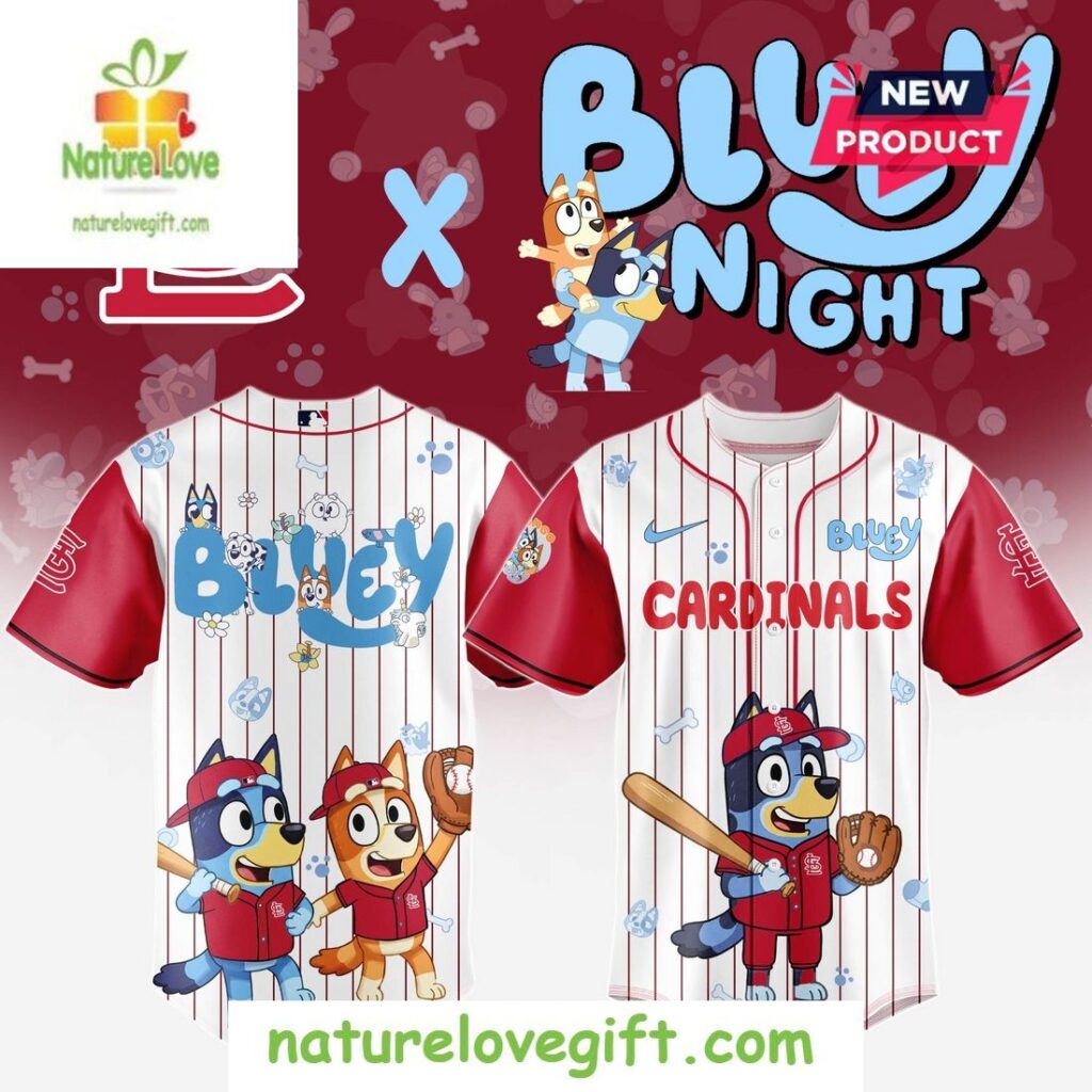 St.Louis Cardinals MLB Bluey And Bingo Baseball Jersey - Unique Gifts ...