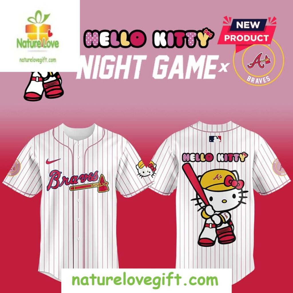 Atlanta Braves Hello Kitty Night Game Baseball Jersey - Unique Gifts ...