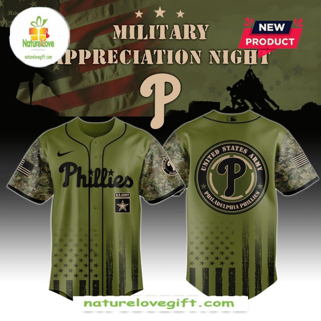 Philadelphia Phillies MLB Army Military Appreciation Night Baseball ...