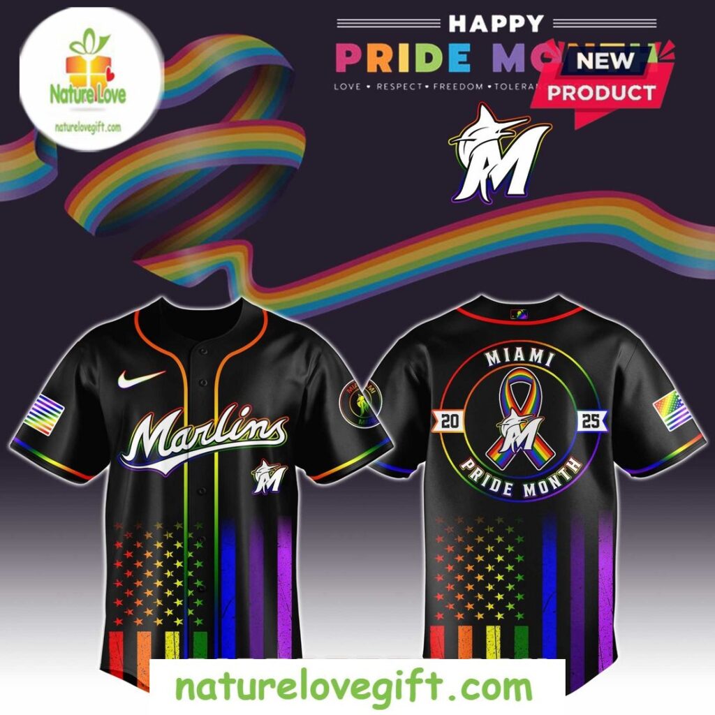 Miami Marlins Pride Month MLB Baseball Jersey - Unique Gifts For Every ...