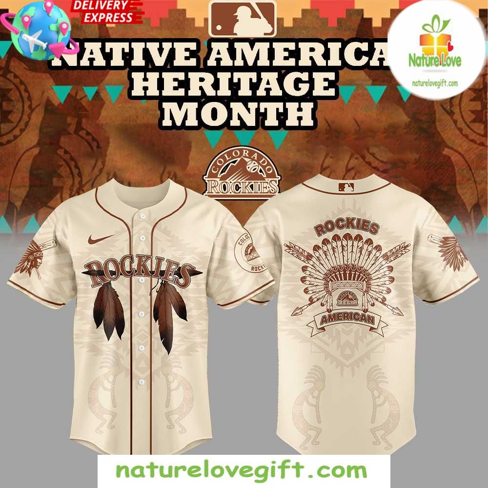 2026 Colorado Rockies Native American Heritage Jersey - Unique Gifts ...
