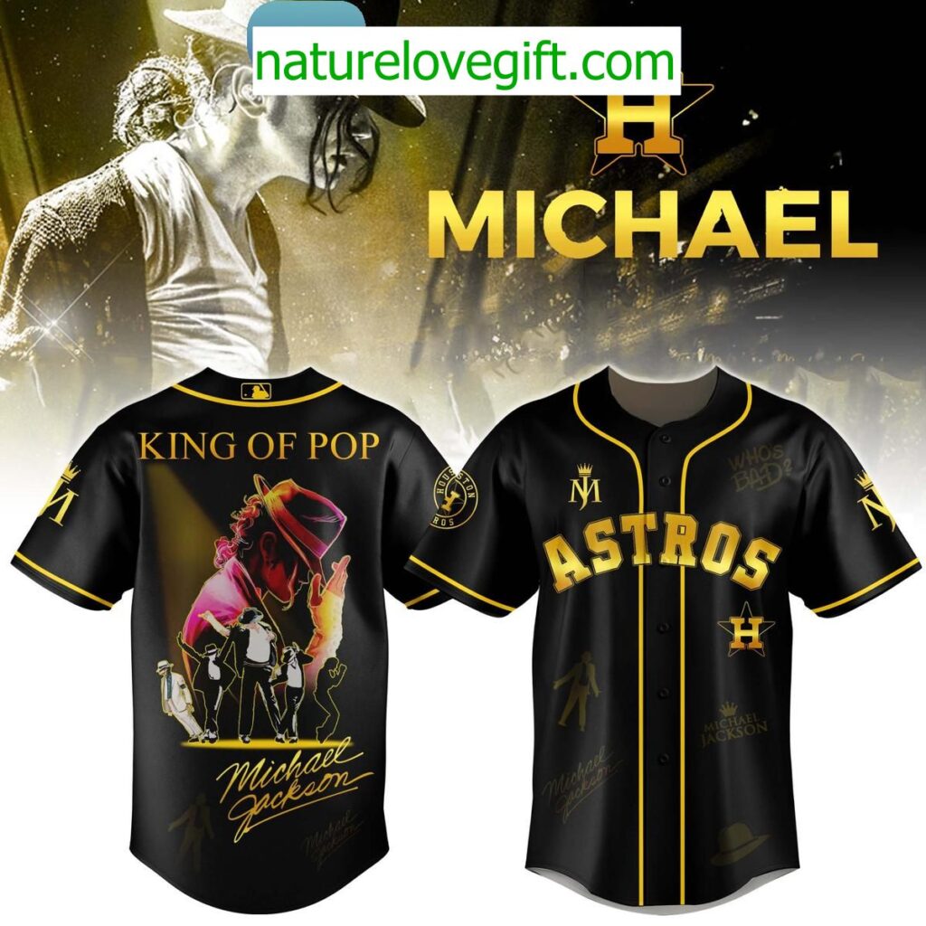 Houston Astros Michael Jackson King Of Pop Baseball Jersey - Unique ...